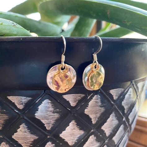 Mixed Metal Earrings Etsy