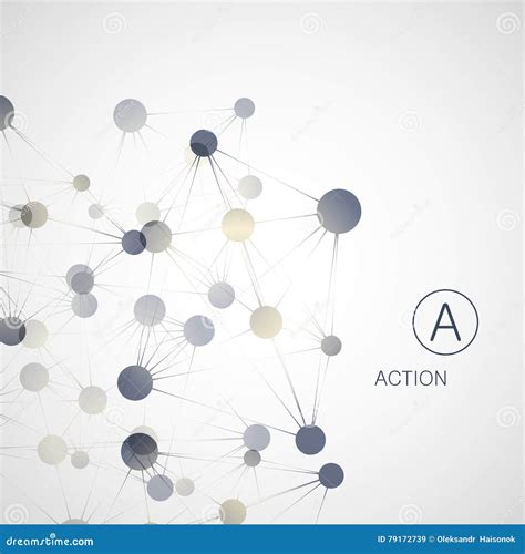 Dynamic Molecule Structure Science And Connection Concept Stock Vector