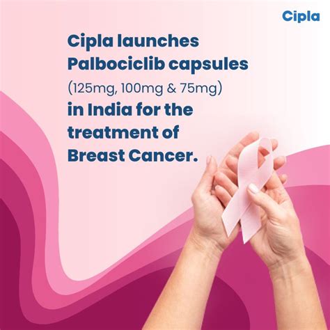 Cipla Launches Palbociclib Capsules 125mg 100 Mg And 75mg In India For The Treatment Of 1st And