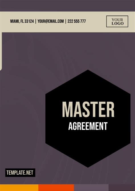 Free Master Agreement Template To Edit Online