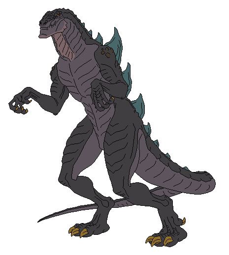 Godzilla The Series Godzilla Front View By Trdrt On Deviantart