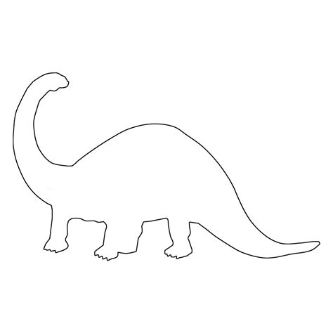 9 Dinosaur Outlines Dinosaur Shapes And Stencils Crafts