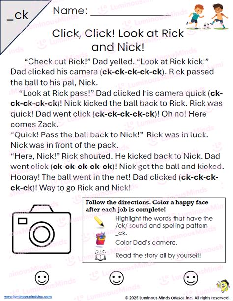 Reading Comprehension Worksheets Discovering Digraphs Series 5 The Ck Sound Bundle Pack