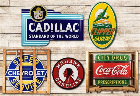 Porcelain And Tin Advertising Signs Icons Of The Roadside Dear June