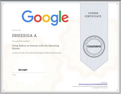 Finished Using Python To Interact With Operating Systems Course