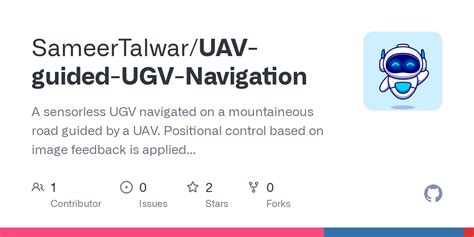 github sameertalwar uav guided ugv navigation a sensorless ugv