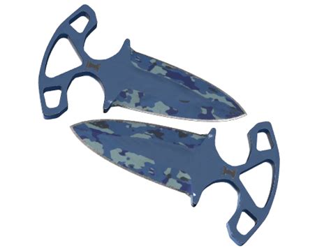 Shadow Daggers Bright Water Well Worn — Cкины Csgocs2 на Csmoney