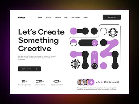 Creative Agency Header Design On Behance