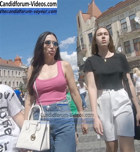 Titty Attack — Girl With Bouncing Big Saggy Tits And Mom Braless