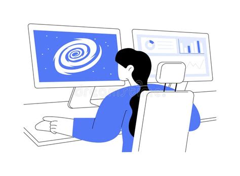 Analyze Astronomical Data Abstract Concept Vector Illustration Stock Vector Illustration Of