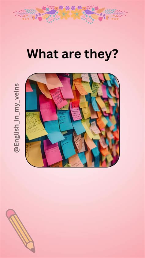 Sticky Notes A Vocabulary Guide In English And Spanish Tiktok