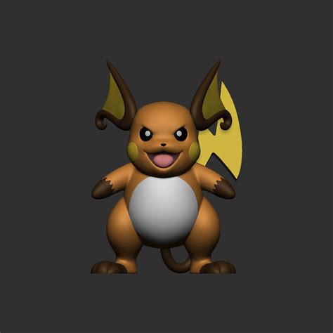 Stl File Raichu Pokemon・3d Printable Model To Download・cults