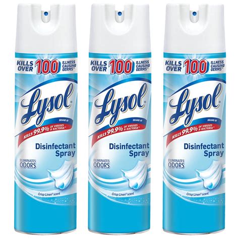 Lysol Disinfectant Spray Crisp Linen 19oz