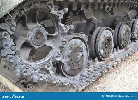 Tank Module Caterpillar Chassis With Suspension Stock Image Image Of