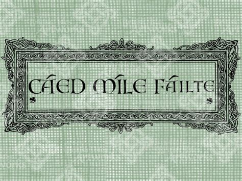 Digital Download Caed Mile Failte Celtic Knot Greeting Welcome Digi Stamp Digis Irish Design