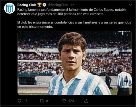 Murió Carlos Squeo Ex Defensor De Racing Boca Y La Selección Infobae