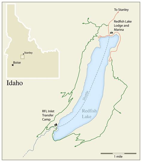 Redfish Lake Hiking Map At Thomas Gabaldon Blog