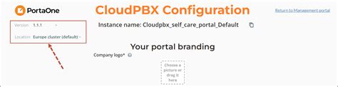 Cloudpbx Self Care Portal Configuration Portaone Documentation