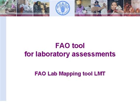 Fao Tool For Laboratory Assessments Fao Lab Mapping