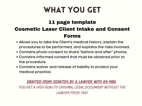 Laser Consent Form Cosmetic Laser Client Intake Form Laser Tech
