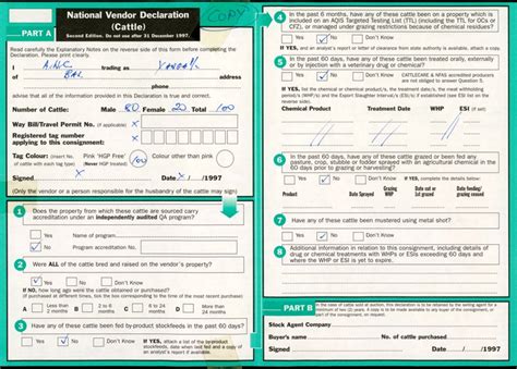 Yanga Station 1997 National Vendor Declaration Cattle 1997 2022 102 Ehive