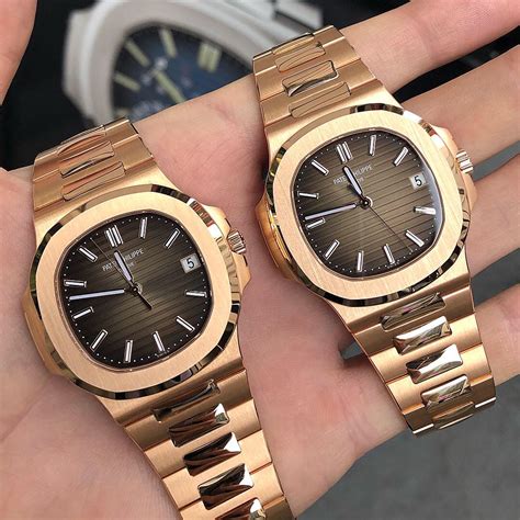 18ct Rose Gold Patek Nautilus Bracelet Watch 5711 Carr Watches