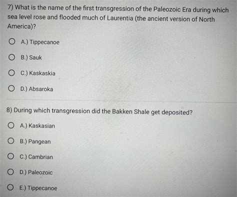Solved 1 A Fining Upwards Sequence Of Sedimentary Deposits