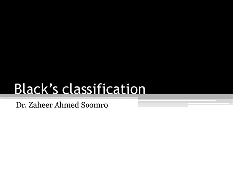 Solution Blacks Classification Studypool