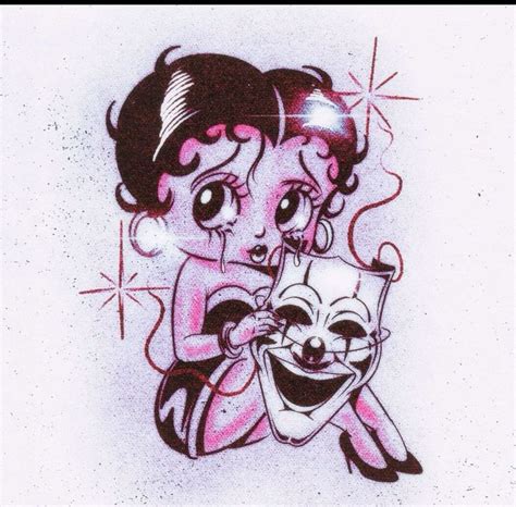 Pin By Bella On Art Project Ideas In 2025 Betty Boop Tattoos Chicano Drawings Book Art Drawings