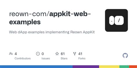 Github Reown Comappkit Web Examples Web Dapp Examples Implementing Reown Appkit