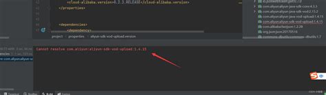 cannot resolve com aliyun aliyun sdk vod upload 1 4 15 csdn博客