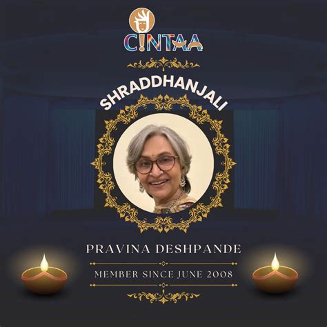 Who Was Pravina Deshpande Ready Actress Remembered Pravina Deshpande