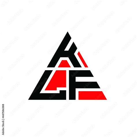 Klf Triangle Letter Logo Design With Triangle Shape Klf Triangle Logo