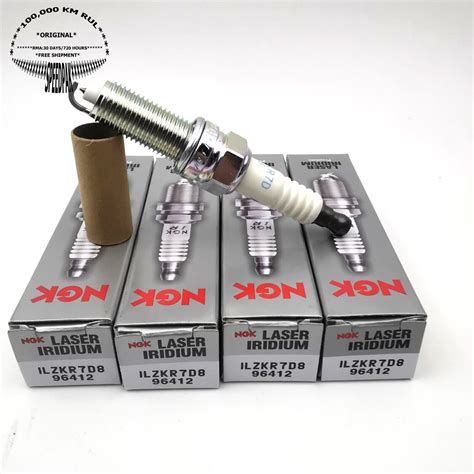4 Spark Plug Ngk 96412 Laser Ilzkr7d8 Suzuki Df350 Outboard Swift