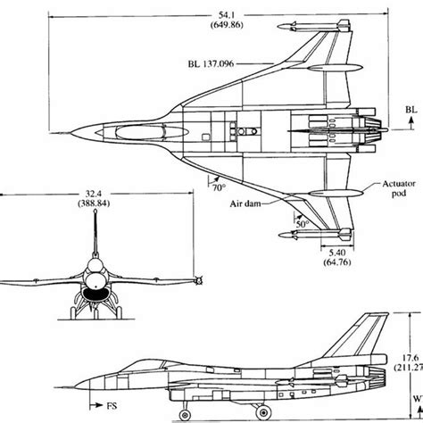 F 16xl Aircraft © Nasa Dryden Flight Research Center Nasa Dfrc Download Scientific Diagram