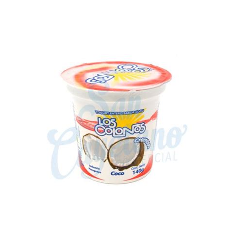 Yogur Entero Coco Pote Los Colonos 140gr