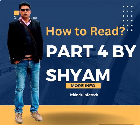 How To Read Part 4 By Shyam Kumar
