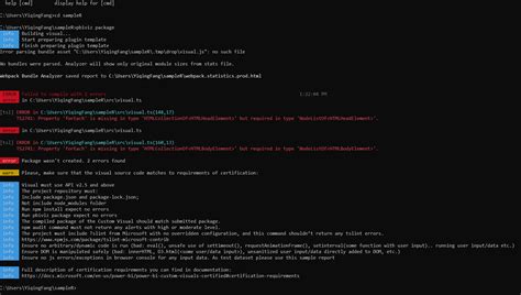 Solved Pbiviz Package Error Microsoft Fabric Community
