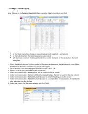 Creating A Crosstab Query Docx Creating A Crosstab Query Note The Data In The Samples Given