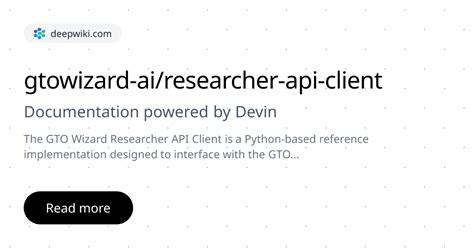 Gtowizard Airesearcher Api Client Deepwiki