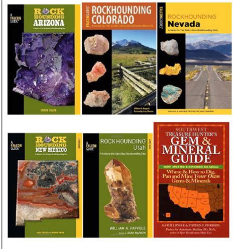 Southwest Rockhounding And Prospecting Book Bundle Brand New Treasure