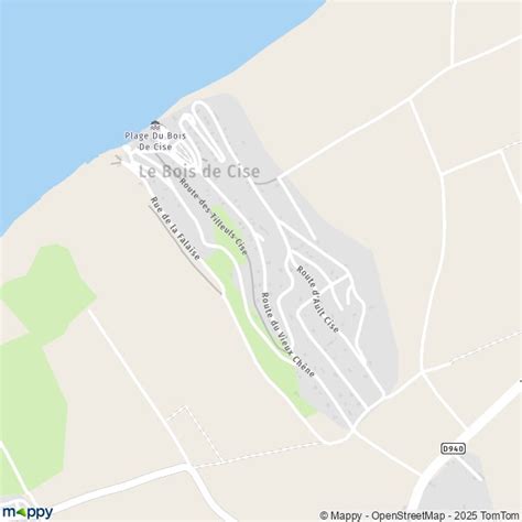 Plan Le Bois De Cise Carte De Le Bois De Cise 80460 Ault Et Infos