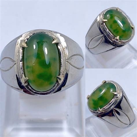 Jual Cincin Batu Akik Lumut Sungai Dareh Kumbang Jati Kode 03452
