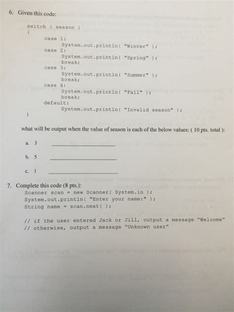 Solved 1 Given The Following Code Declaring And