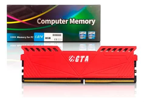 Memoria 8gb Ddr4 3200 Cl 16 12v Desktop C Dissipador Gta Frete Grátis
