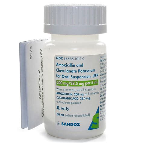 Amoxicillin And Clavulanate Potassium For Oral Suspension Usp For Dogs