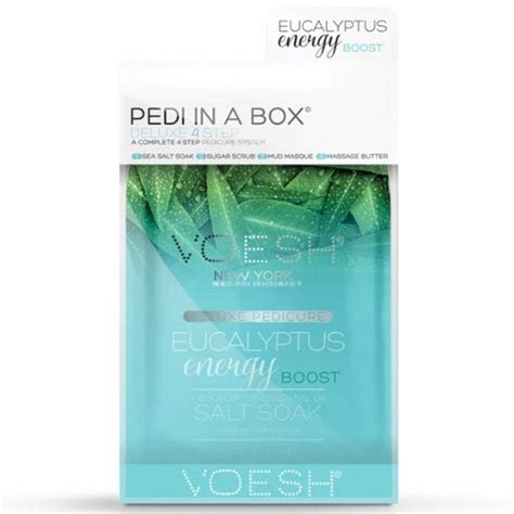 Voesh New York Pedi In A Box Deluxe 4 Step Eucalyptus Energy Boost