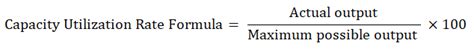 Capacity Utilization Rate Formula Calculator Excel Template