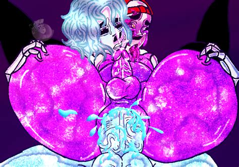 Rule 34 Belly Bulge Big Ass Big Balls Big Butt Big Penis Black Thighhighs Blue Hair Cum Cum