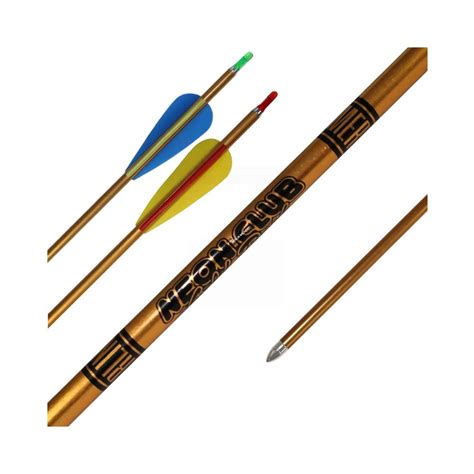 Merlin Gold Rush Aluminium Arrow Neon Club Merlin Archery